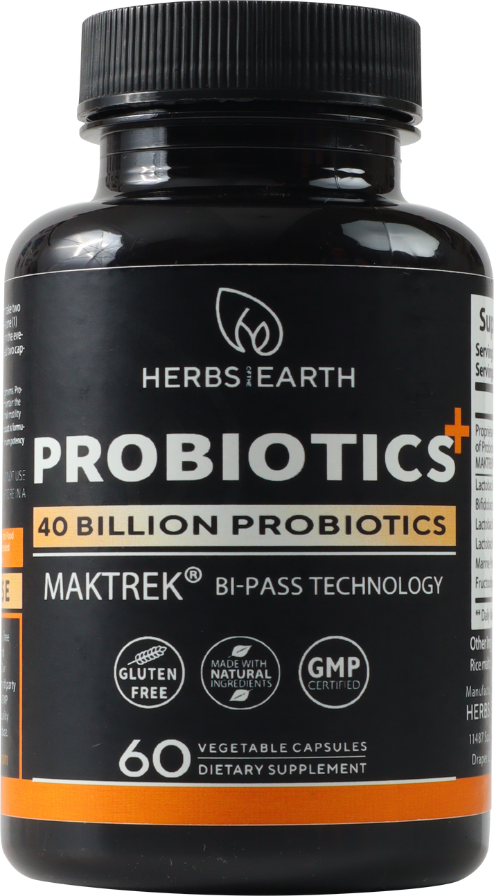 Probiotics + Prebiotics 40 Billion CFUs MAKTREK Technology – Herbs of ...