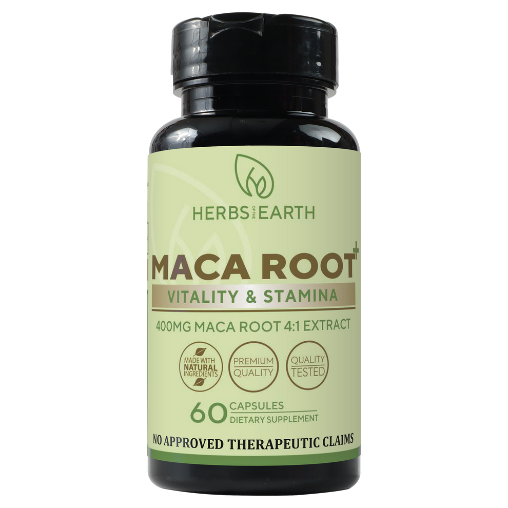 Maca Root Capsules - Pure Organic Maca Root Extract 4:1 1600MG – Herbs ...